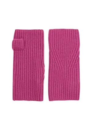 LOOP CASHMERE Ribbed Mittens