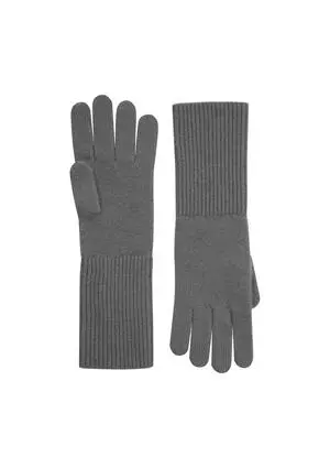 LOOP CASHMERE Cashmere Glove In Pewter