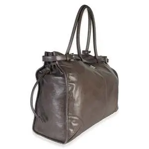 Prada Distressed Calfskin Shoulder Bag
