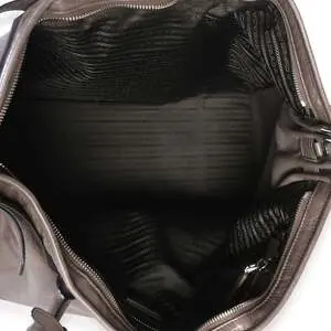 Prada Distressed Calfskin Shoulder Bag