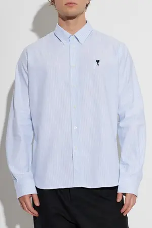 AMI Paris Striped Pattern Shirt