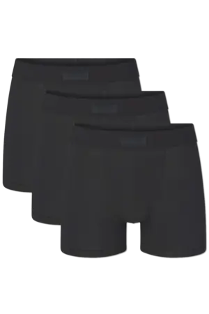 SKIMS Three-pack Of Boxers - Black