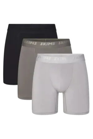 SKIMS Three-pack Of Boxers - Multicolour