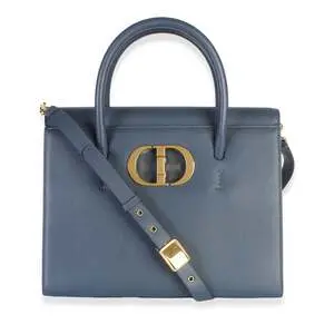 Dior St. Honoré Tote In Grained Calfskin - Blue