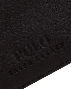 Polo Ralph Lauren Pebbled Leather Slim Card Case - Black