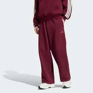 Adidas Kit Small Logo Wide Pants - Maroon