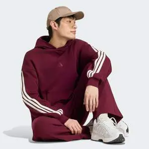 Adidas Kit Small Logo Wide Pants - Maroon