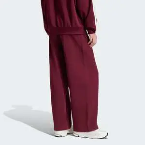 Adidas Kit Small Logo Wide Pants - Maroon