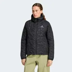 Adidas Terrex Xperior Primaloft Loose Fill Insulated Hooded Jacket - Black