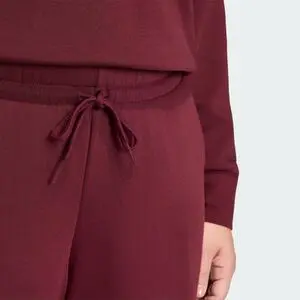 Adidas Essentials Small Logo Open Hem Pants - Maroon