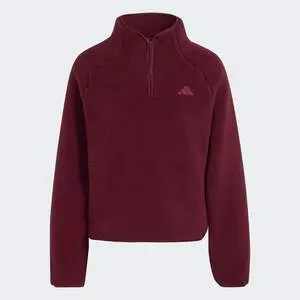 Adidas City Tech High Pile Fleece Half-zip - Maroon