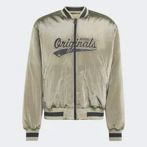 Adidas Shiny Originals Bomber Jacket - Silver Pebble