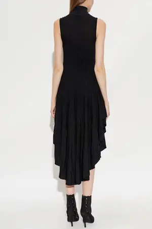 Alaïa Wool Dress With Turtleneck