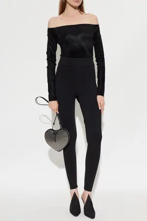 Alaïa Velvet Long Sleeve Bodysuit