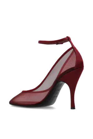 Alaïa Heeled Pumps With Ankle Strap - Red