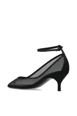 Alaïa Mesh Ankle Strap Pumps - Black