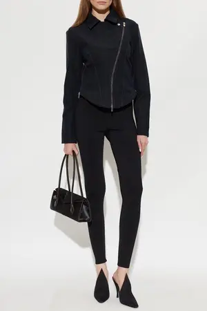 Alaïa Tailored Denim Jacket - Navy Blue