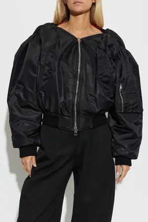 Givenchy Oversized Cropped Bomber Jacket