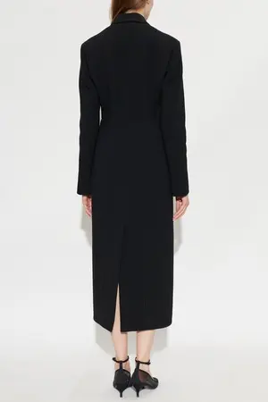 Alaïa Long Wool Double-breasted Coat