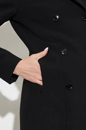 Alaïa Long Wool Double-breasted Coat