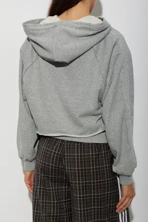 ADIDAS ORIGINALS Cropped Hoodie With Two-way Zipper