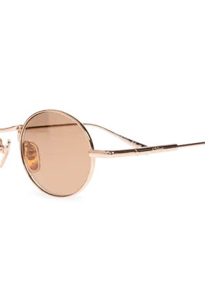 Chloé Round Sunglasses With Decorative Temple Inscription