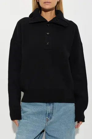 AMI Paris Wool Sweater With Collar