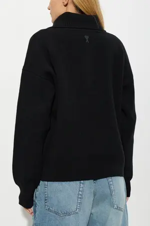 AMI Paris Wool Sweater With Collar