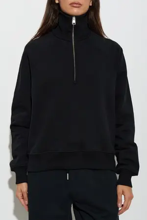 AMI Paris Sweatshirt With A Zip-up Neckline