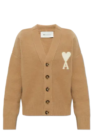 AMI Paris Cardigan With Logo