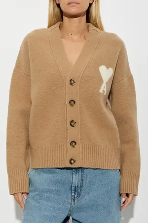 AMI Paris Cardigan With Logo
