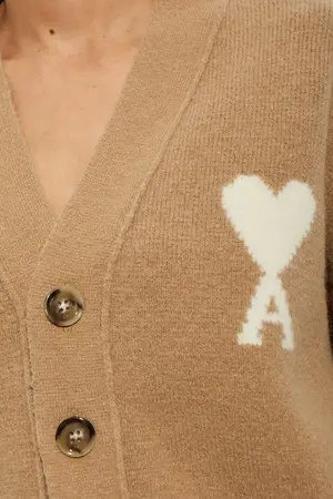 AMI Paris Cardigan With Logo