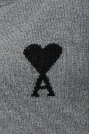 AMI Paris Wool Turtleneck With Logo