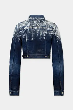 Dsquared2 Medium Let It Snow Dean Denim Jacket