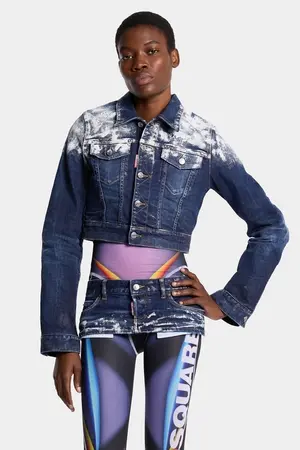 Dsquared2 Medium Let It Snow Dean Denim Jacket