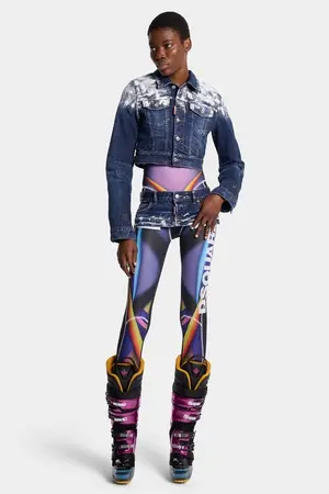 Dsquared2 Medium Let It Snow Dean Denim Jacket