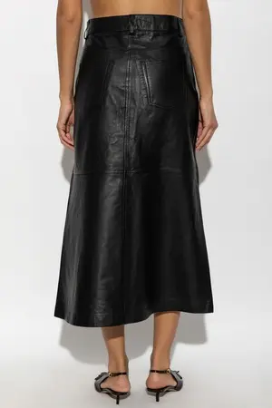 BY MALENE BIRGER Leather Skirt ‘solene