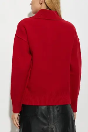 AMI Paris Wool Long-sleeve Polo