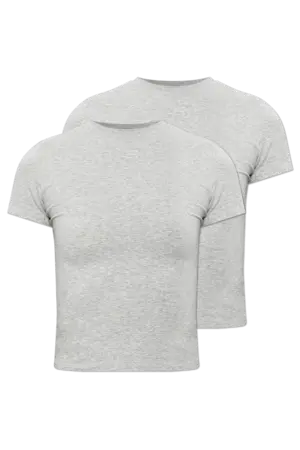 SKIMS 2-pack Of Slim-fit T-shirts - Grey