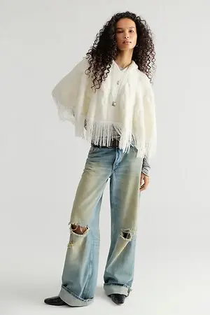 UNDERSTATED LEATHER Whistle Poncho By