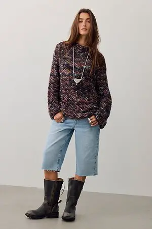 Maiami Merino Wool Crew-neck Pullover