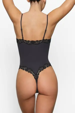 SKIMS Bodysuit With Lace Trim