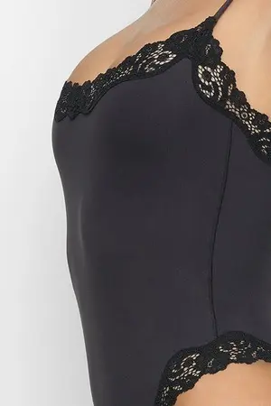 SKIMS Bodysuit With Lace Trim