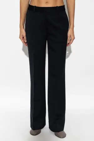 Acne Studios Wool Blend Pleated Trousers