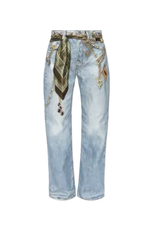 Acne Studios Jeans With Colorful Print