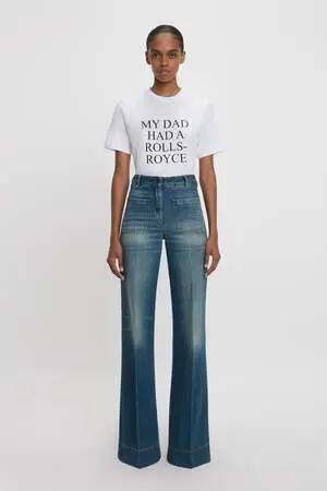 Victoria Beckham My Dad Had A Rolls-royce' Slogan T-shirt