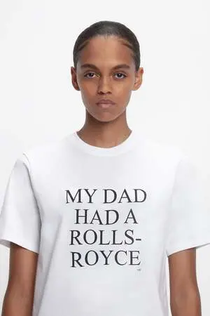 Victoria Beckham My Dad Had A Rolls-royce' Slogan T-shirt