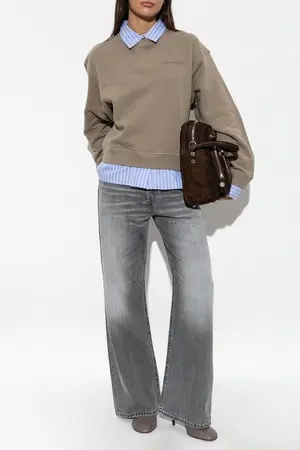 Acne Studios Sweatshirt With Sewn-in Shirt Motif
