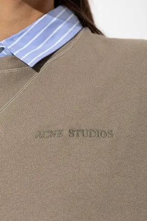Acne Studios Sweatshirt With Sewn-in Shirt Motif