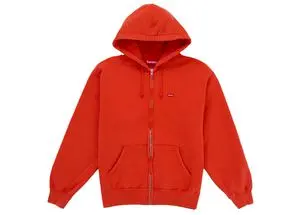 Supreme Small Box Zip Up Hooded Sweatshirt - Orange